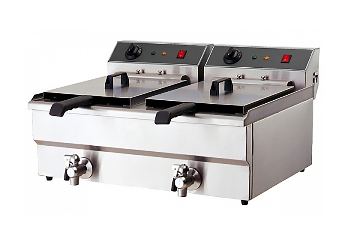 FRITEUZA ELECTRICA, 10+10 LITRI -HKN-FT1010N – evotek.md